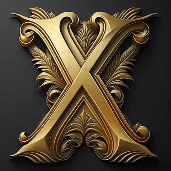 Alphabet Golden Letters Midjourney Prompt | PromptBase