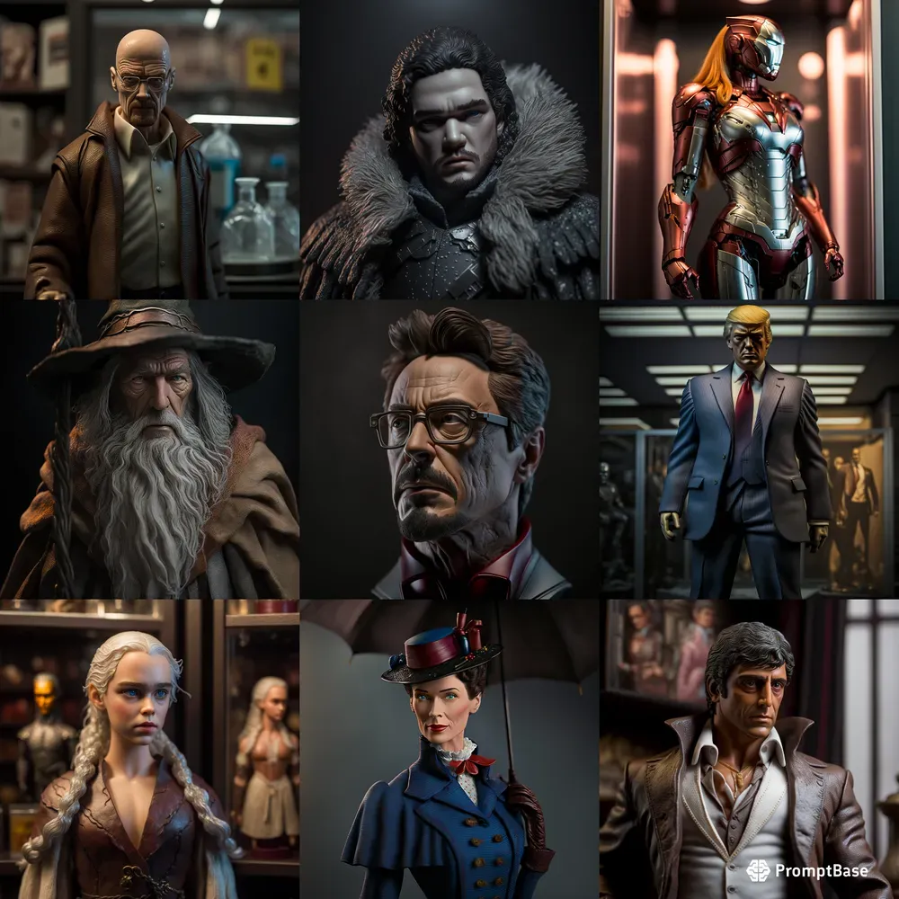 Amazing Action Figures Of Your Favorite Characters Midjourney Prompt ...