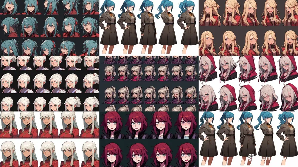 Visual Novel Sprites - On Sale 50 Off Midjourney Prompt | PromptBase