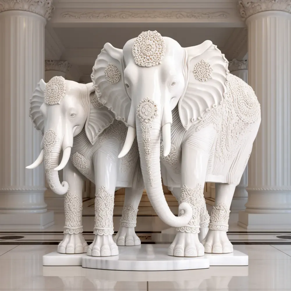 Animal Marble Sculpture Midjourney Prompt | PromptBase