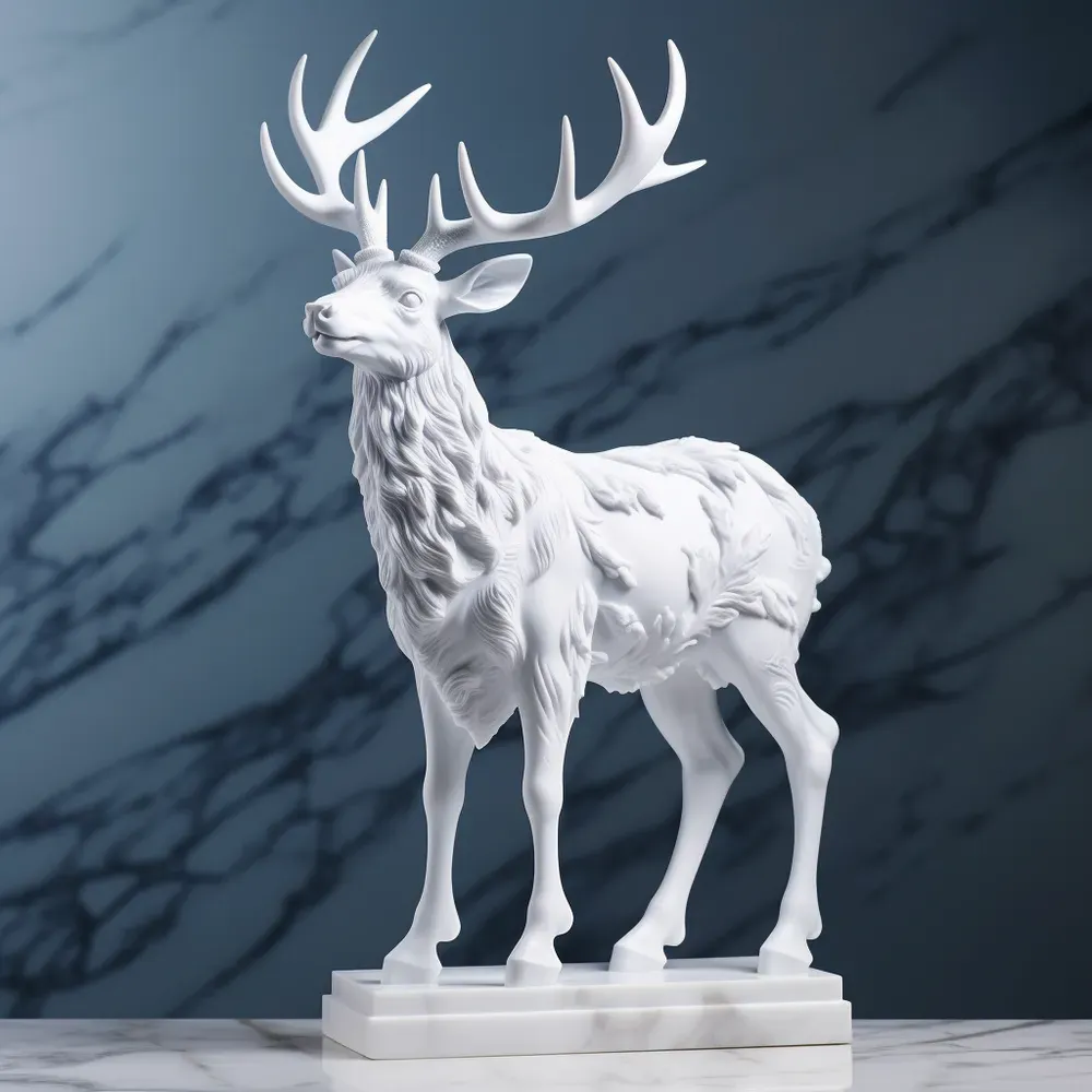 Animal Marble Sculpture Midjourney Prompt | PromptBase