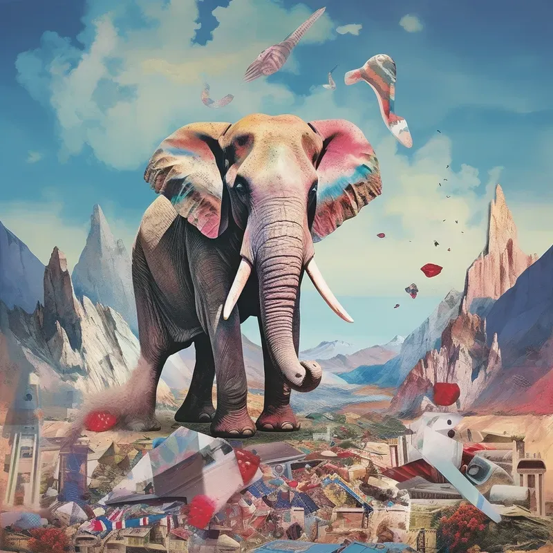 Dadaist Animal Artworks Midjourney Prompt | PromptBase