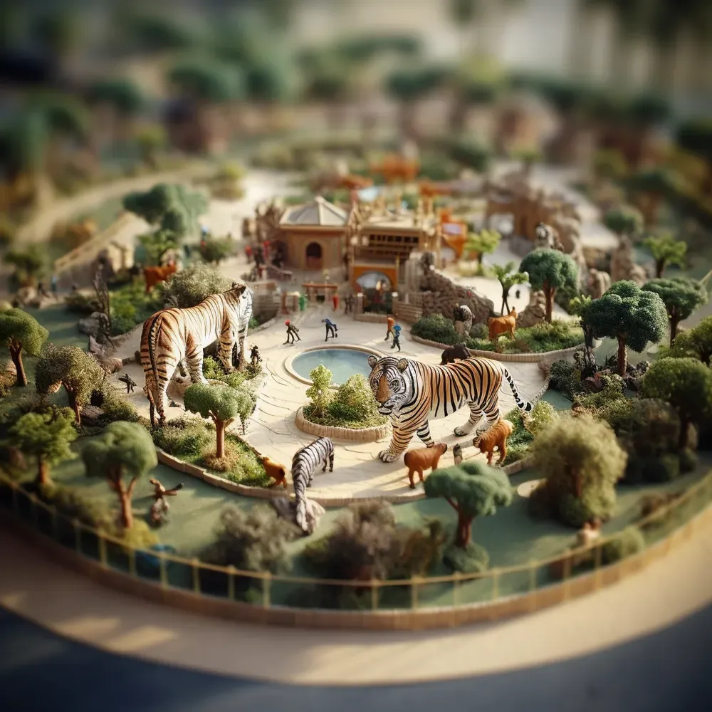 Miniature Safari Parks Midjourney Prompt | PromptBase