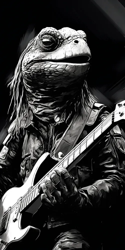 Creatures Playing Guitars Midjourney Prompt | PromptBase