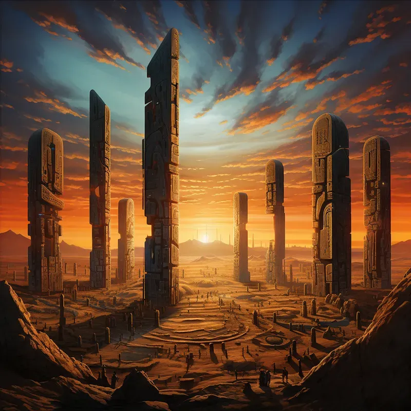 Ancient Civilizations Architectures Midjourney Prompt | PromptBase