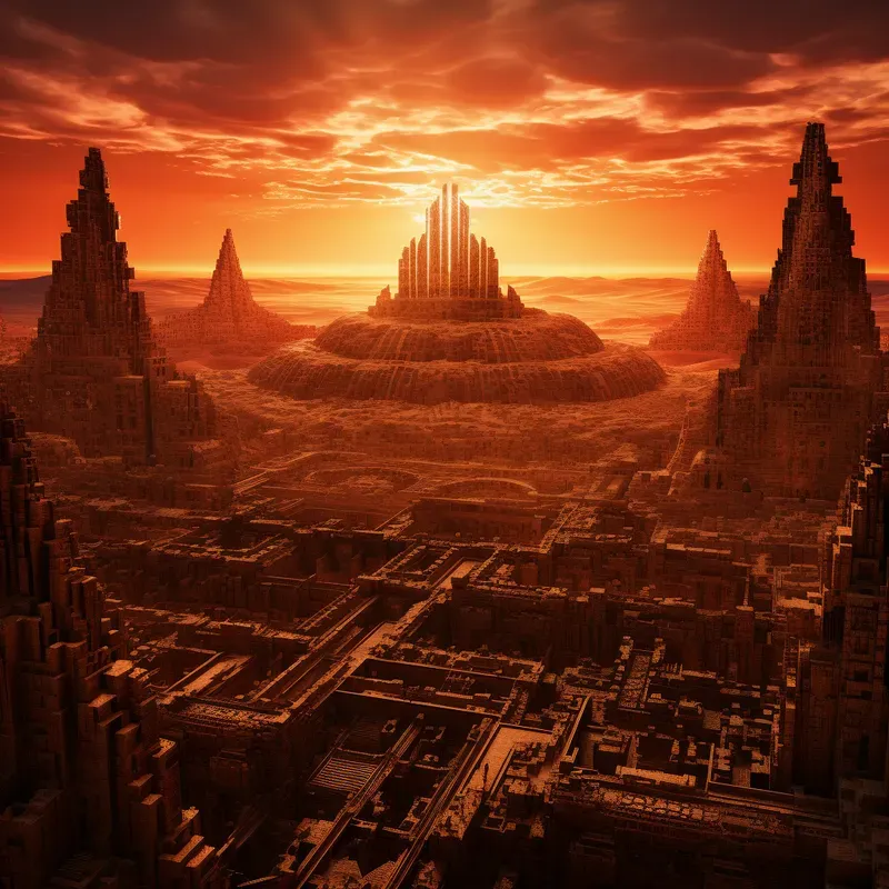 Ancient Civilizations Architectures Midjourney Prompt | PromptBase