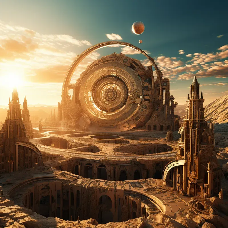 Ancient Civilizations Architectures Midjourney Prompt | PromptBase