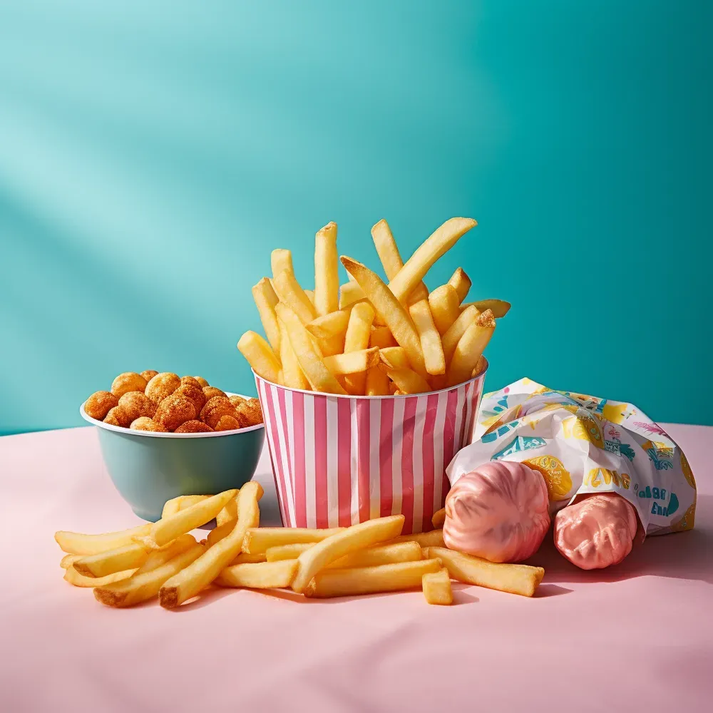 Aesthetic Fast Food Still Lifes Midjourney Prompt | PromptBase