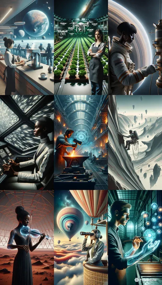 Echoes Of Tomorrow DALL·E Prompt | PromptBase