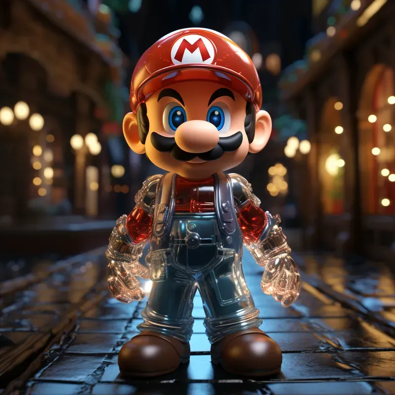 Disney Style Cute Colorful Neon Characters Midjourney Prompt | PromptBase