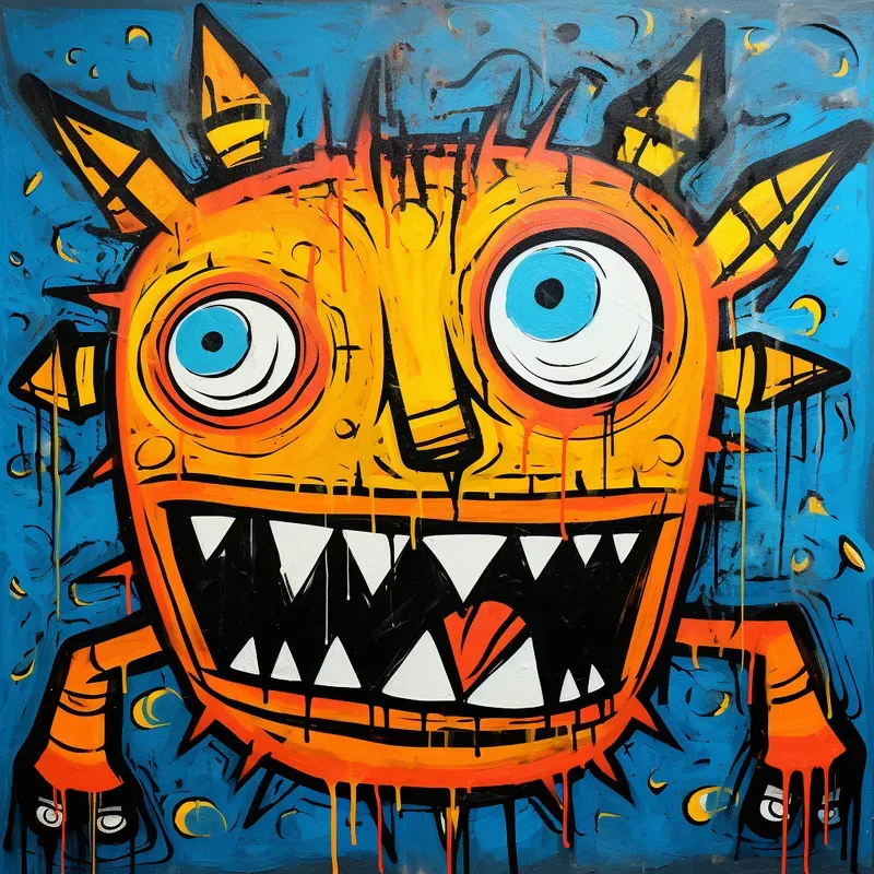 Weird Doodle Graffiti Neo Expressionisms Midjourney Prompt | PromptBase