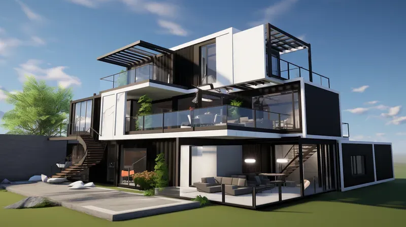 Container Architectures Midjourney Prompt | PromptBase