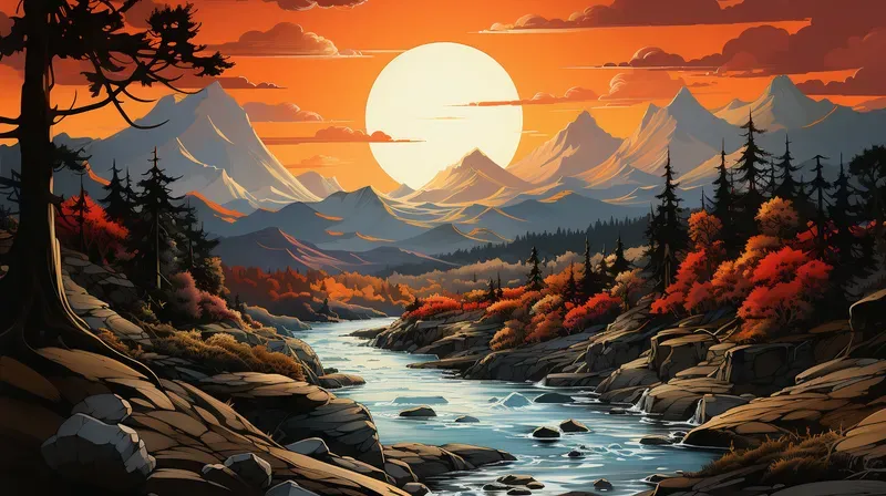 Picturesque Landscapes Midjourney Prompt | PromptBase