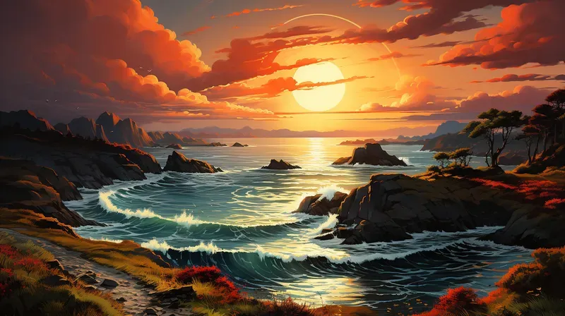 Picturesque Landscapes Midjourney Prompt | PromptBase