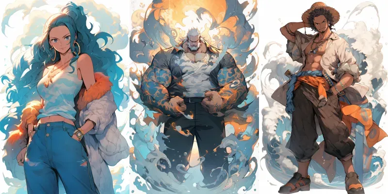 One Piece Manga Style Character Covers Midjourney Prompt | PromptBase