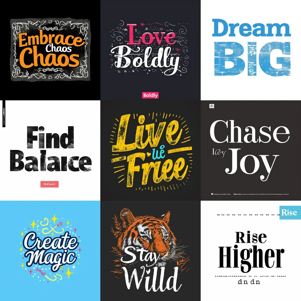 Text Slogan T Shirt Designs Midjourney Prompt | PromptBase