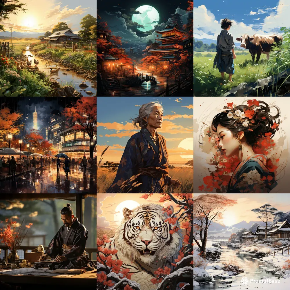 Traditional Japanese Art Midjourney Prompt | PromptBase