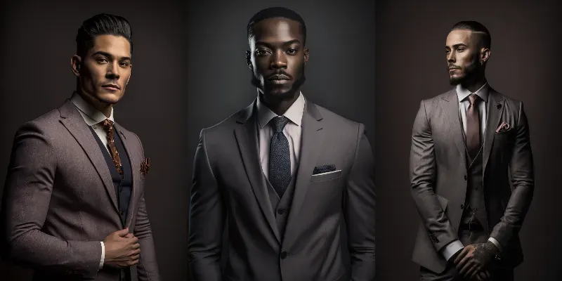 Dapper Men Fashion Suits Midjourney Prompt | PromptBase