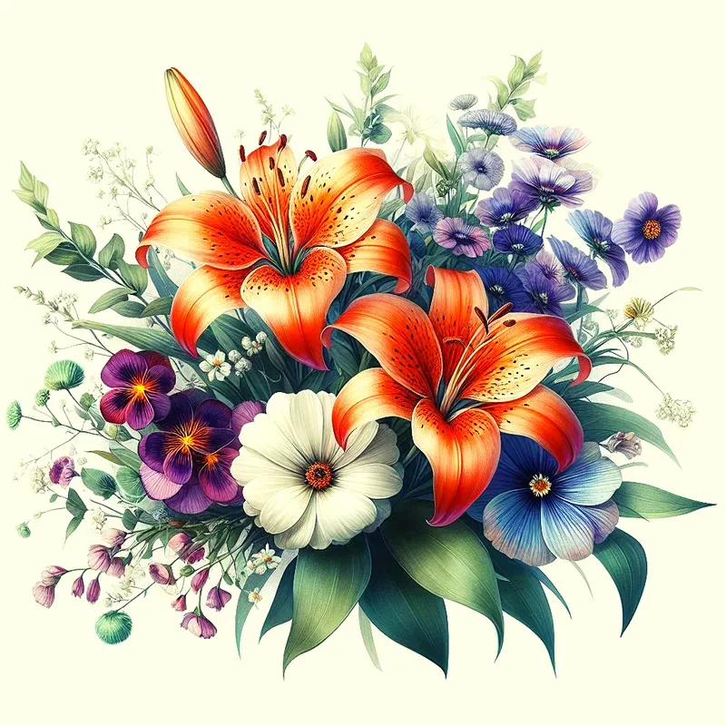 Fanciful Flower Bouquets DALL·E Prompt | PromptBase