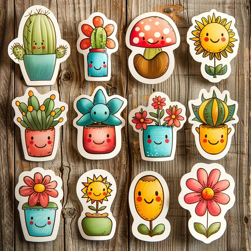 Silly Stickers Cute Cliparts Midjourney Prompt | PromptBase