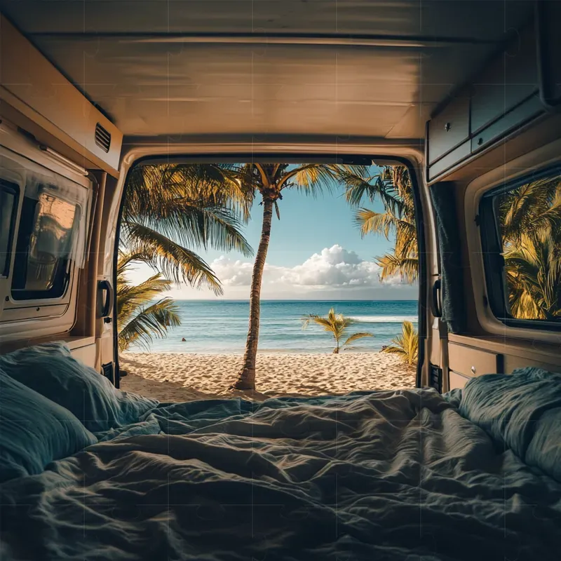 Scenic Camper Van Views Midjourney Prompt | PromptBase