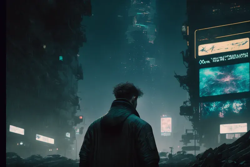 Cyberpunk Film Cinematography Midjourney Prompt | PromptBase