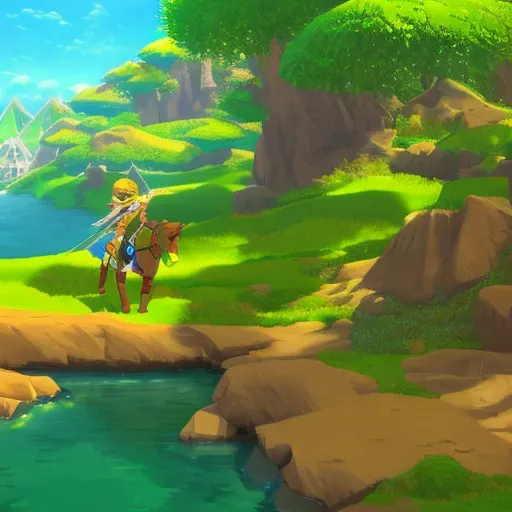 Legend Of Zelda Style Background Stable Diffusion Prompt | PromptBase