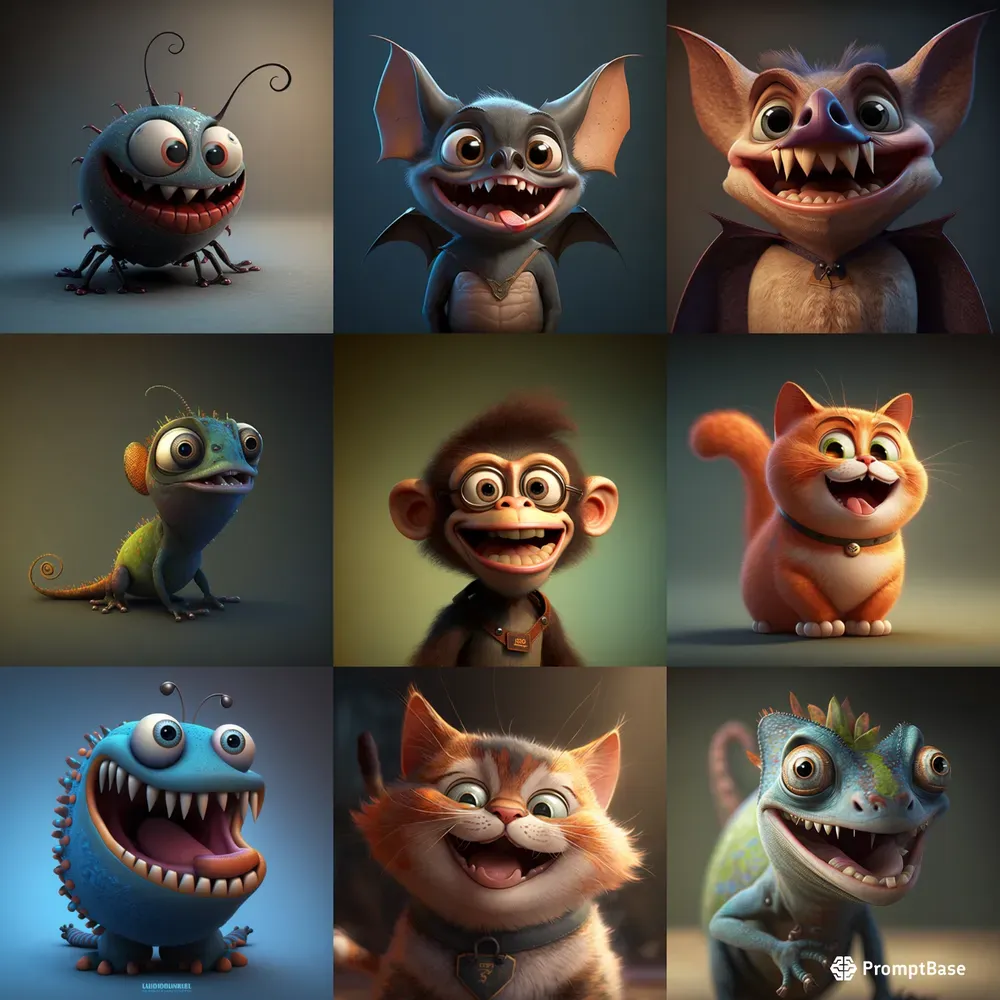 Smiling Animals Prompt | PromptBase