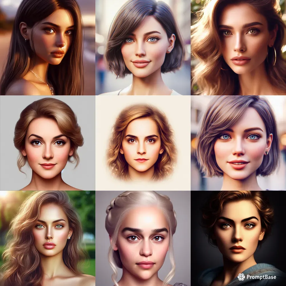 Beautiful Portraits Of Women DALL·E Prompt | PromptBase