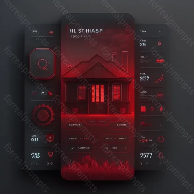 Futuristic App Ui Ux Design Mockups Midjourney Prompt | PromptBase