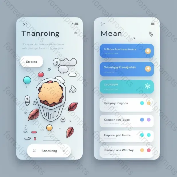 Futuristic App Ui Ux Design Mockups Midjourney Prompt | PromptBase