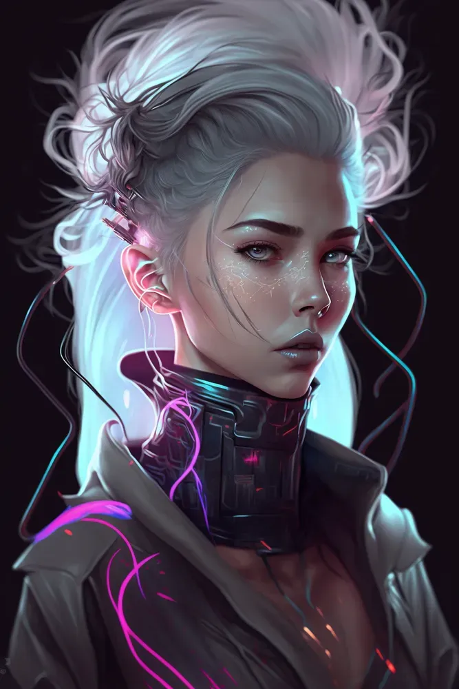 Neon Anime Characters Midjourney Prompt | PromptBase