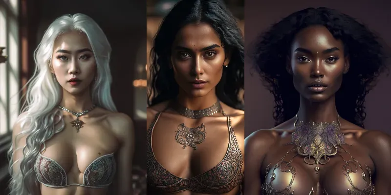 Realistic Beautiful Female Models - Hot Midjourney Prompt | PromptBase