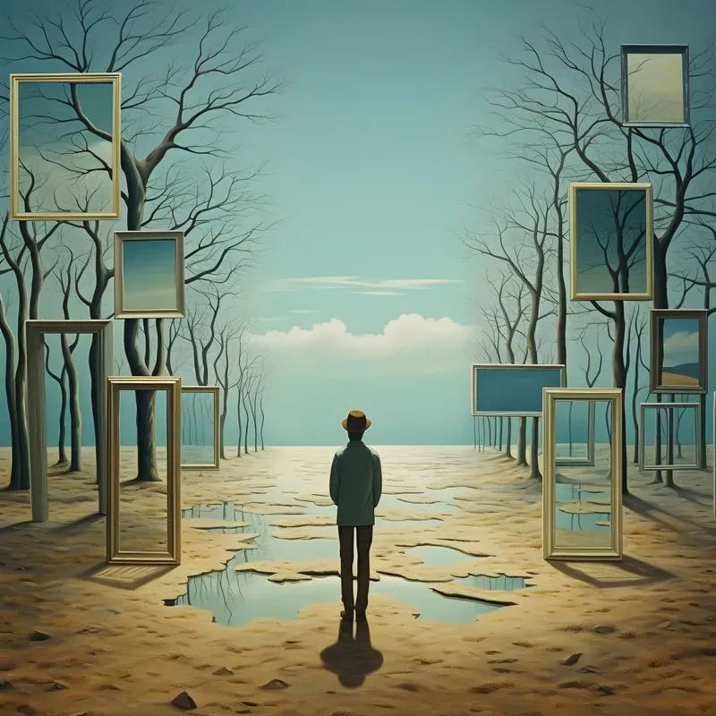 Surrealism Book Cover Designs Midjourney Prompt | PromptBase