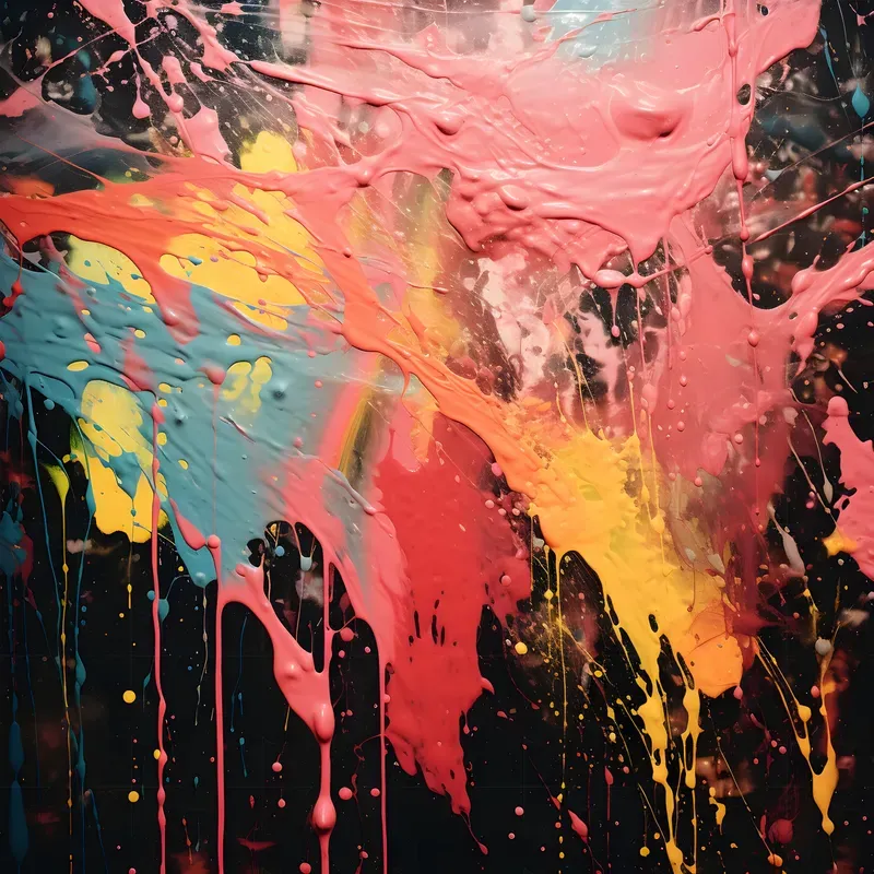 Epic Paint Splatter Wallpapers Midjourney Prompt | PromptBase