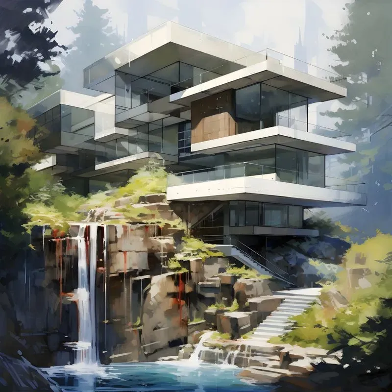 Clean And Streamlined Architect Designs Midjourney Prompt | PromptBase