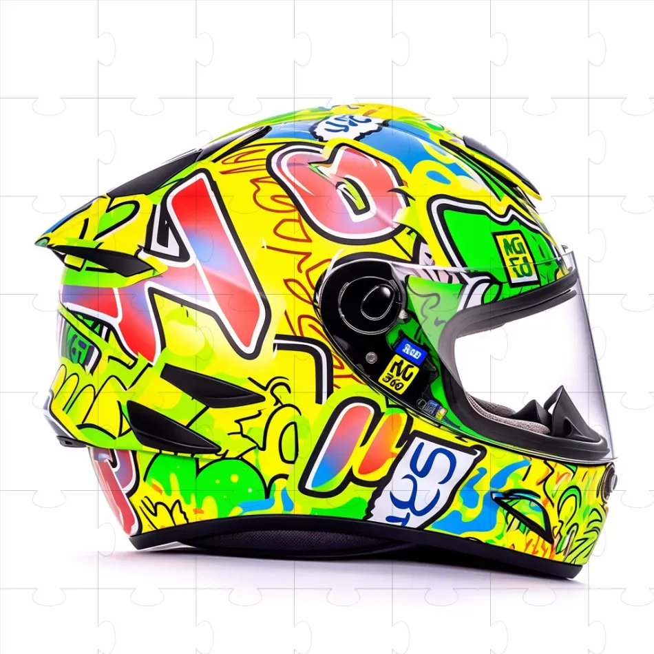 Motogp Helmet Designs Midjourney Prompt | PromptBase