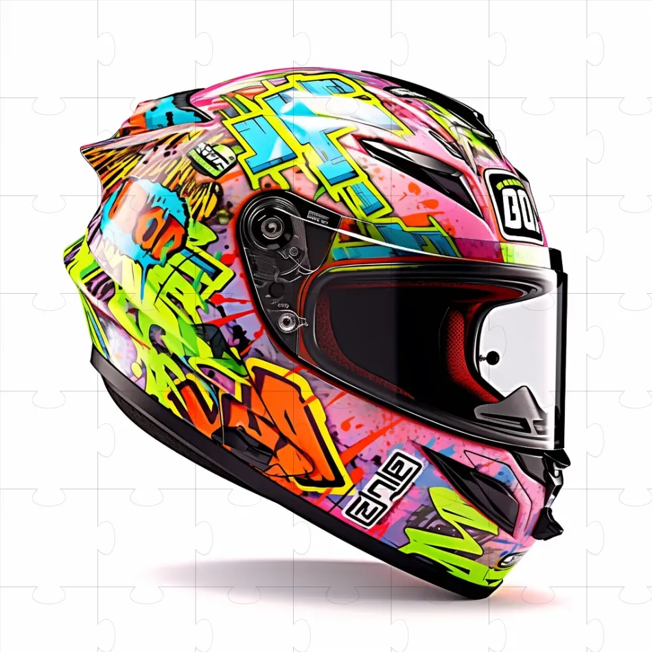 Motogp Helmet Designs Midjourney Prompt | PromptBase