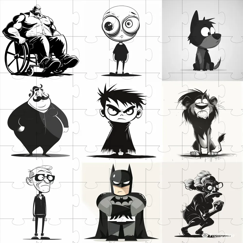 Vector Minimalist Character Designs Midjourney Prompt | PromptBase