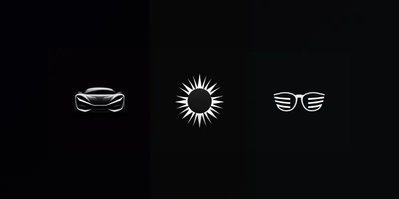 Ultra Modern Black And White Logos Generator App | PromptBase