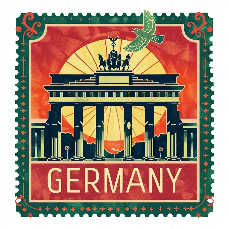 Travel Vintage Postage Stamps Midjourney Prompt | PromptBase