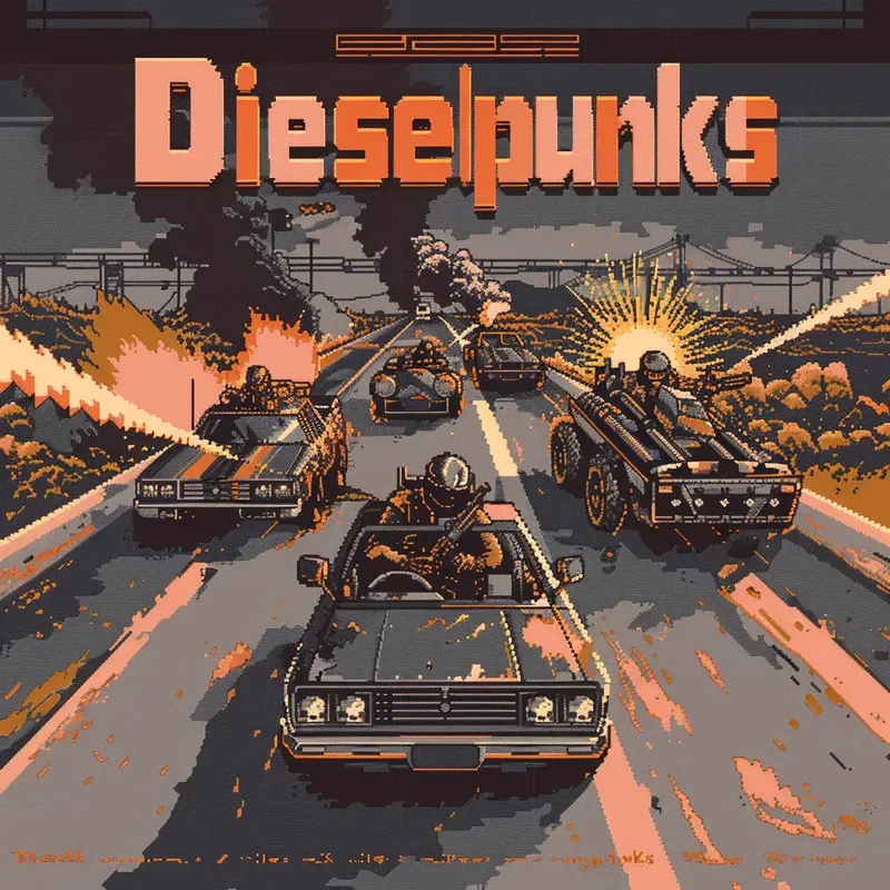 Pixel Art Game Covers 8-bit Midjourney Prompt | PromptBase