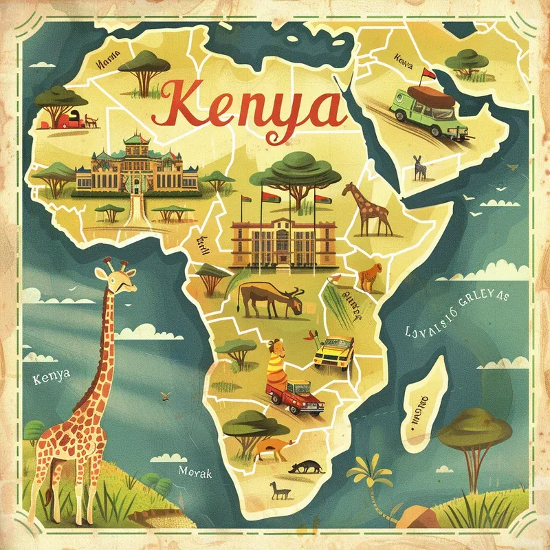 Fun Travel Maps Of Any Country Midjourney Prompt | PromptBase