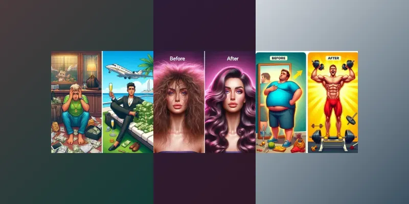 YouTube Before And After Thumbnails DALL·E Prompt | PromptBase