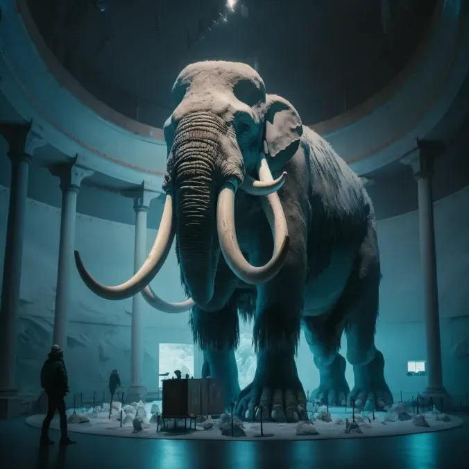 Dinosaur Fossils Prehistoric Museum Midjourney Prompt | PromptBase