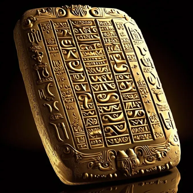 Ancient Tablets Midjourney Prompt | PromptBase