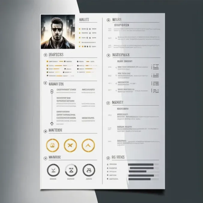 Resume CV Templates Midjourney Prompt | PromptBase