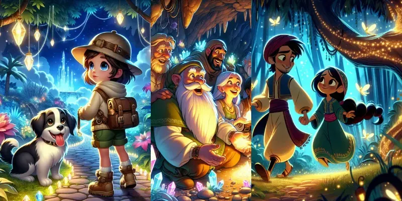 Luminous Enchanted Cartoons Generator App | PromptBase