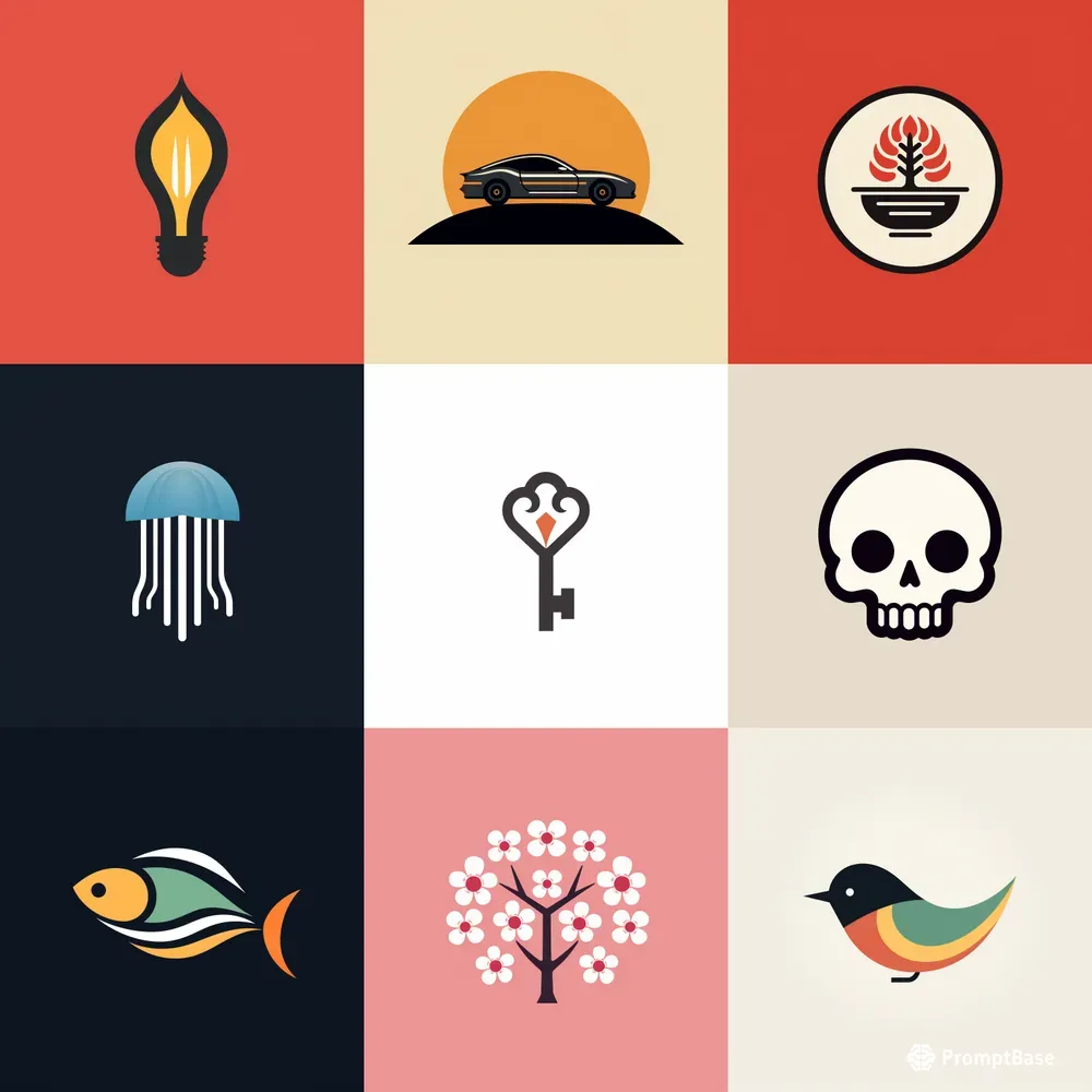 Professional Simple Logos Midjourney Prompt | PromptBase