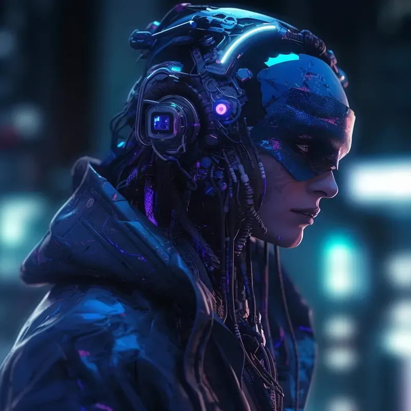 Cybernetic Human Profile Pictures Midjourney Prompt | PromptBase